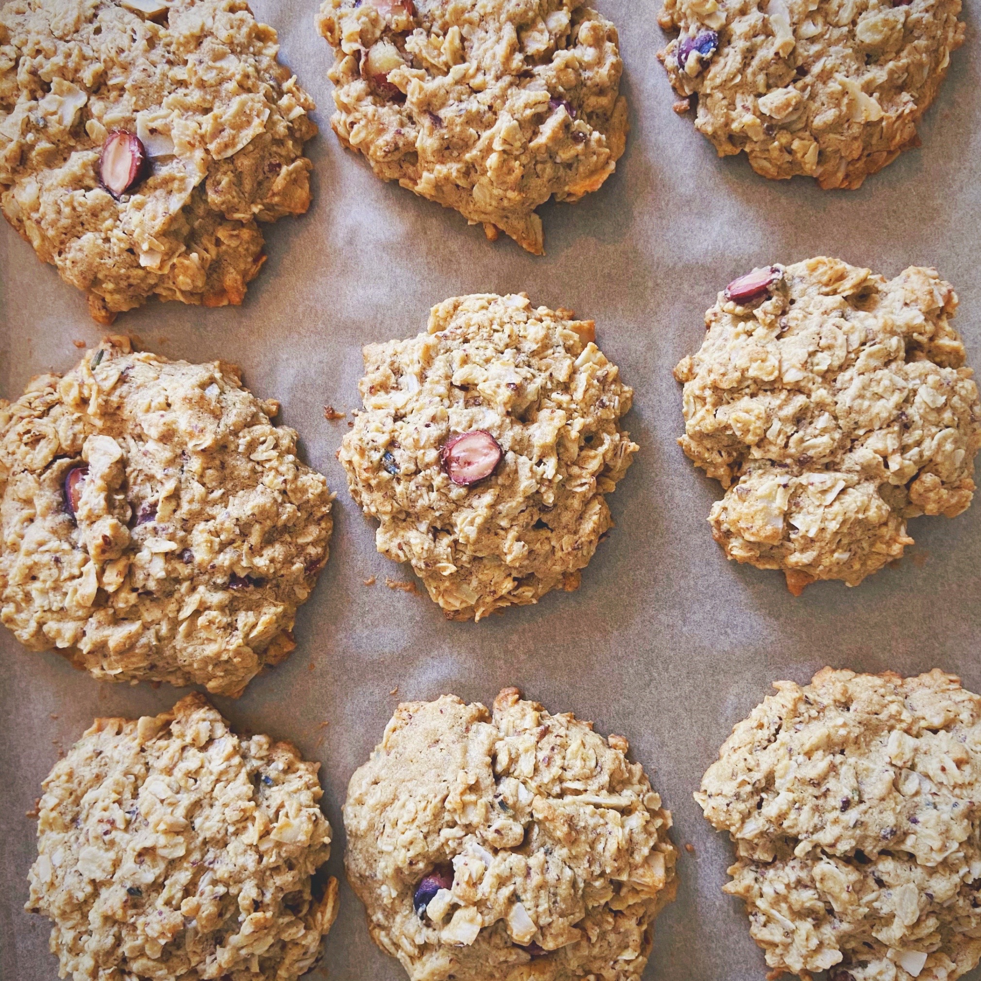 Oat, Lotus & Lavender Coconut Cookies – Laura Burns
